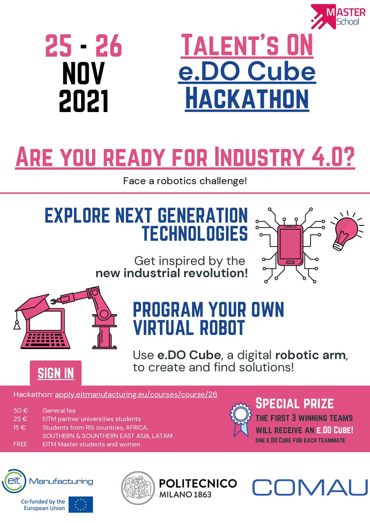 Talent’s ON _ e.DO Cube Hackathon - EIT Manufacturing