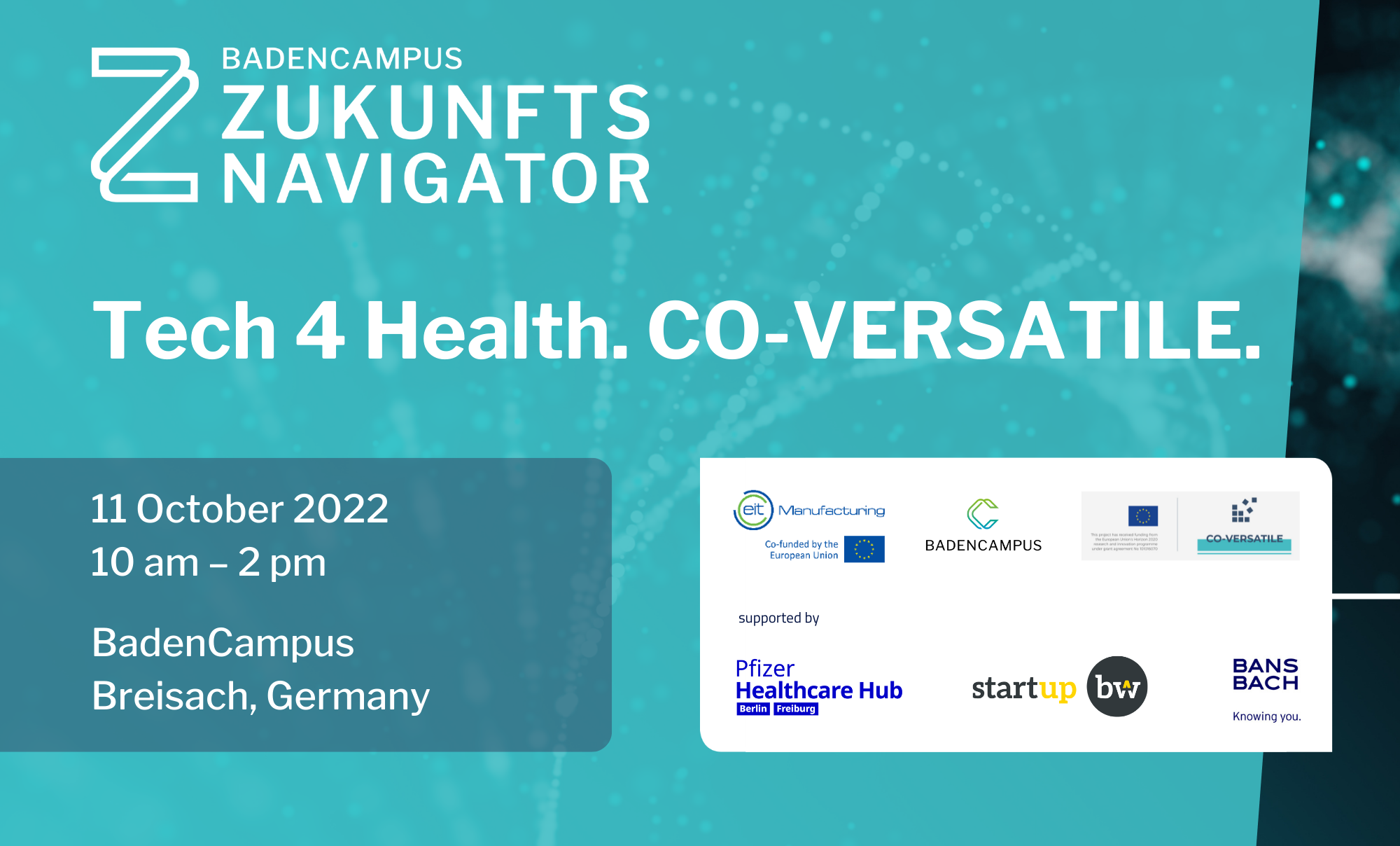 Tech 4 Health. CO-VERSATILE. - EIT Manufacturing