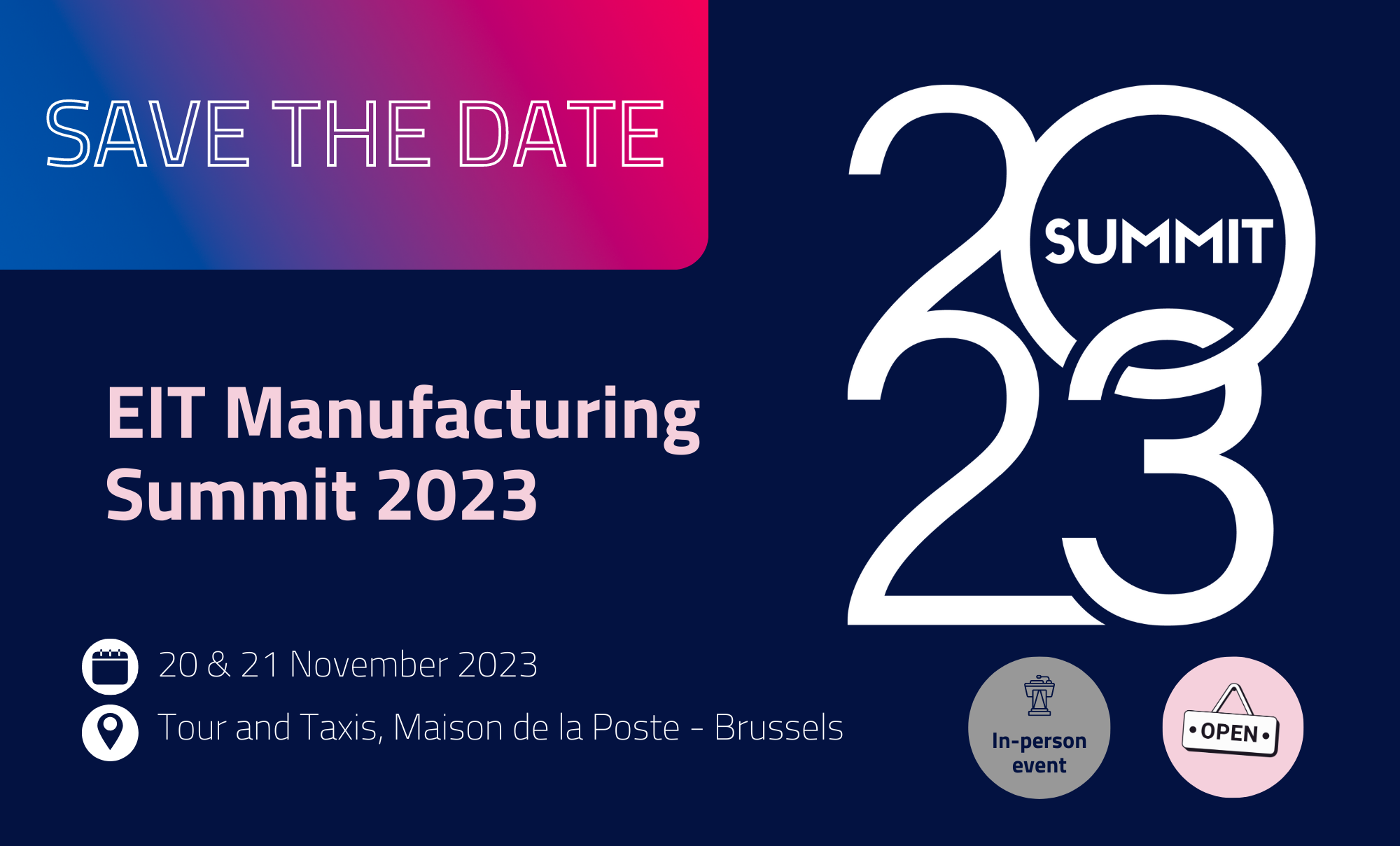 EIT Manufacturing Summit 2023 - EIT Manufacturing