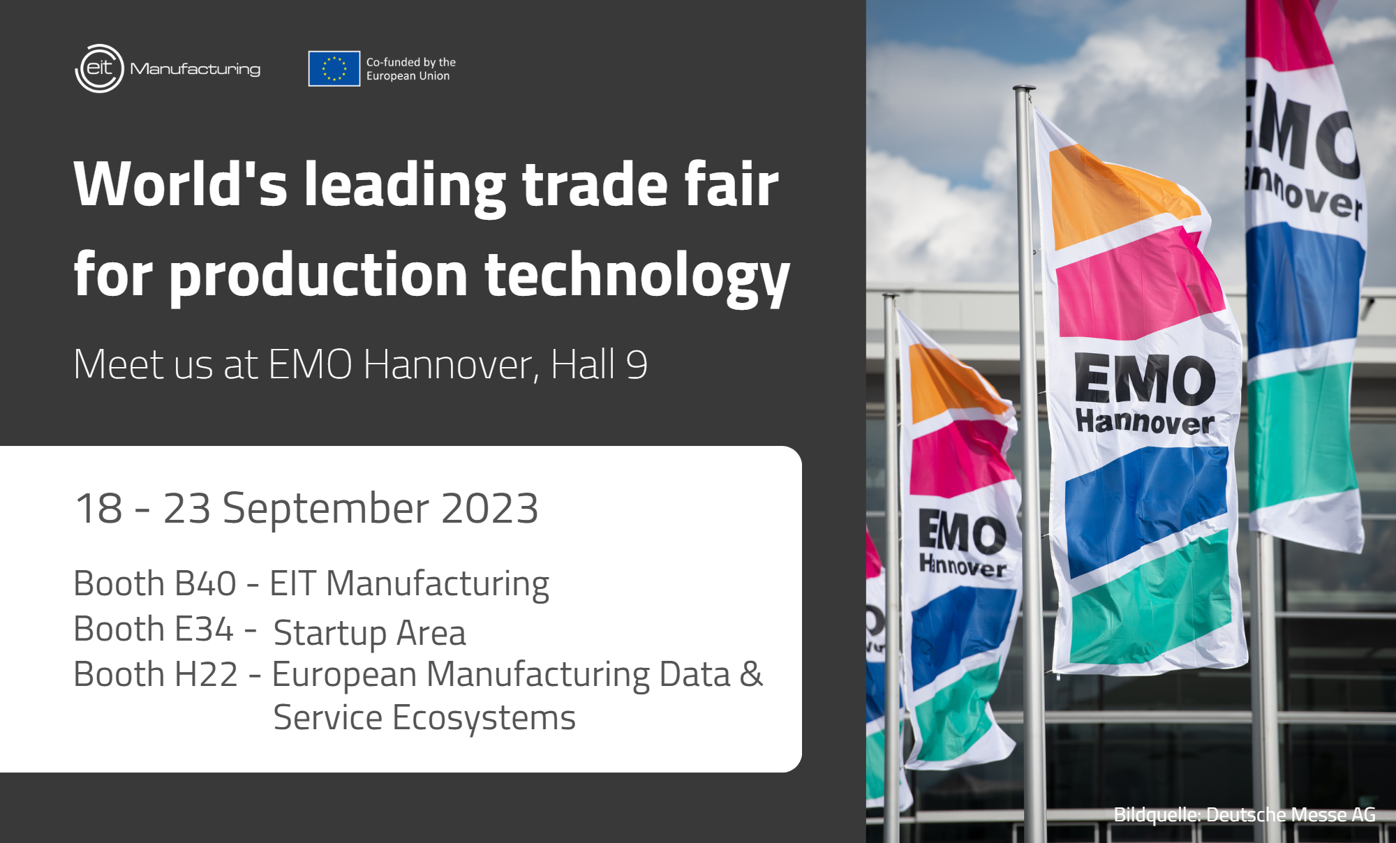 Connecting the dots at EMO Hannover with EIT Manufacturing - EIT Manufacturing