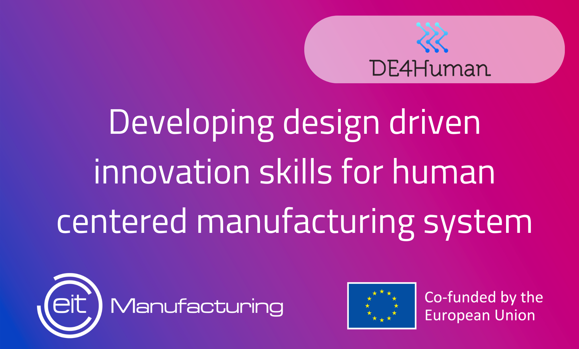 DE4huMAN project - EIT Manufacturing